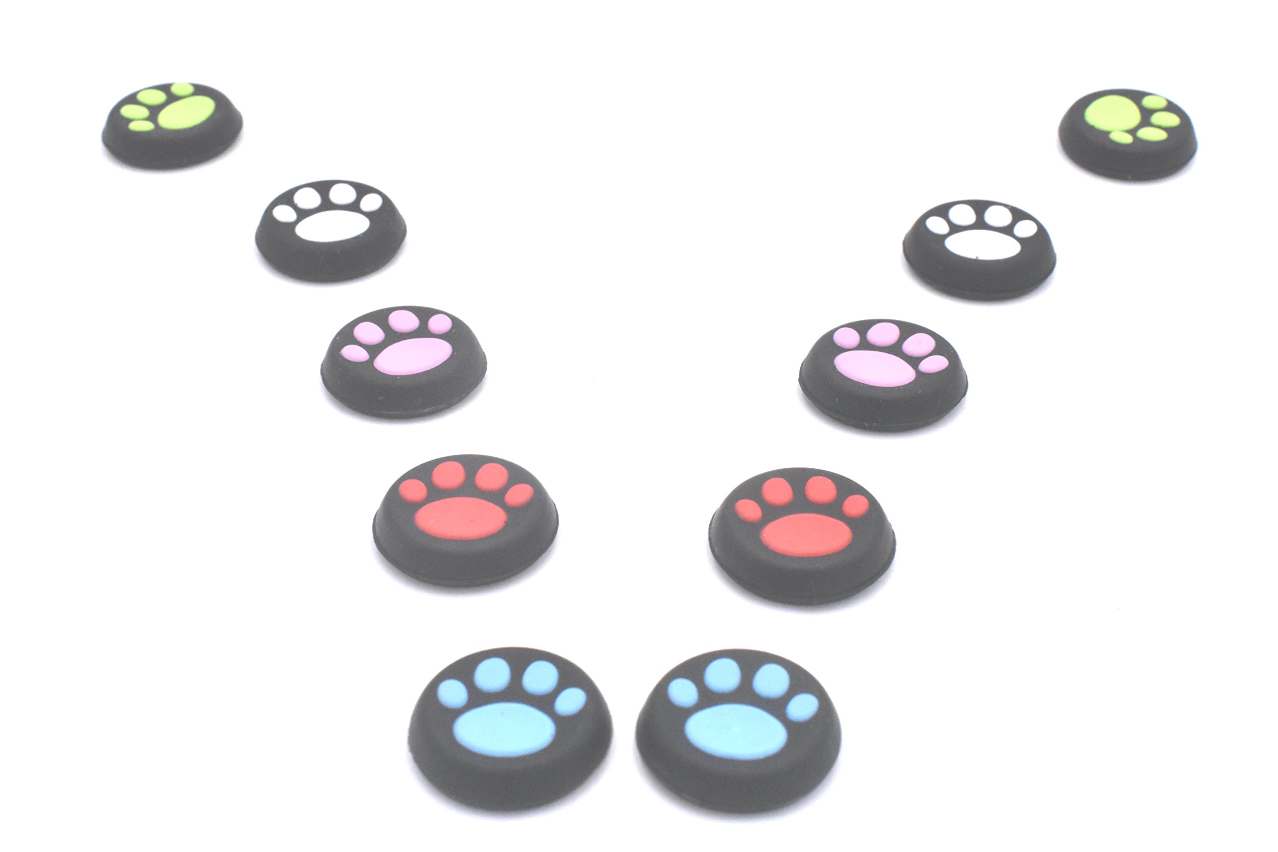 5 Pairs Replacement Thumb Stick Grips Cap Cover Joystick Thumbsticks Caps for PS4 Xbox ONE Xbox 360 PS3 PS2 Controller