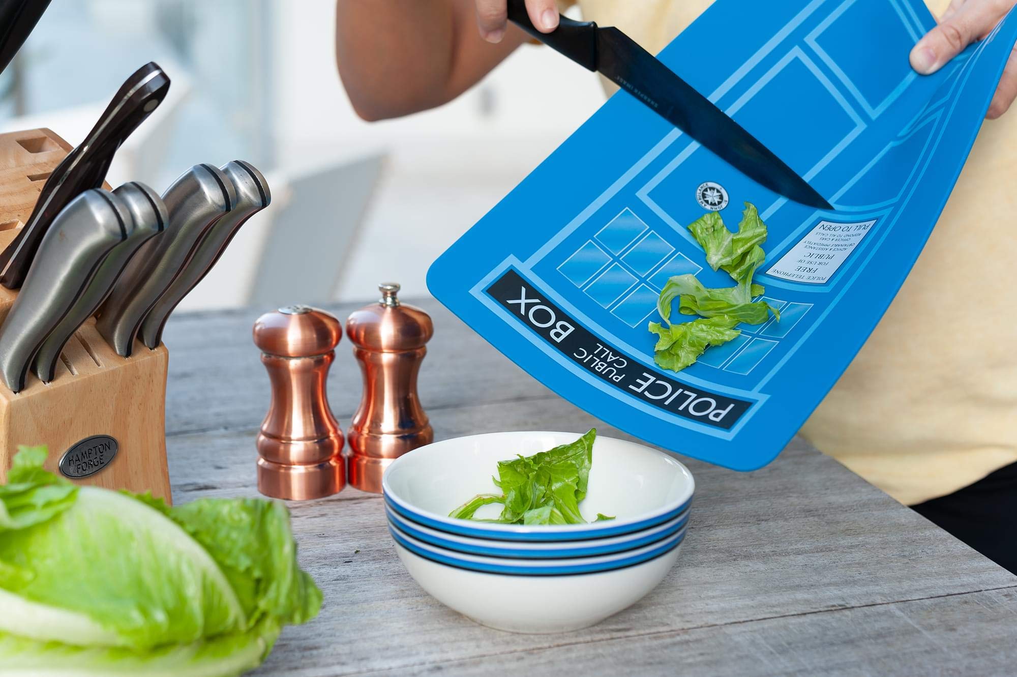 Doctor Who TARDIS Cutting Board - Flexible Silicone, with Non-Slip Base