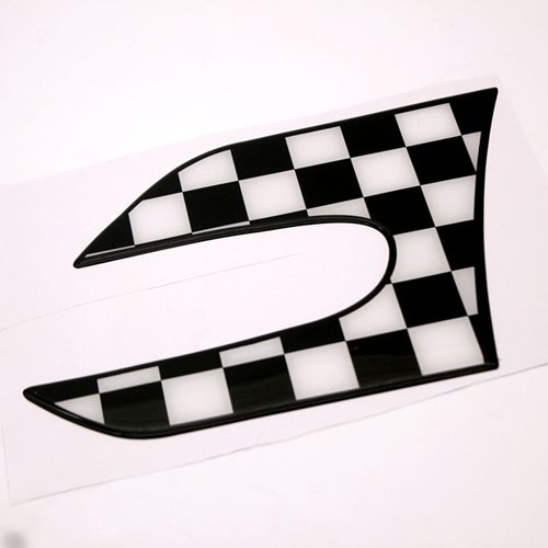 3D Side Scuttle Lamp Light Pattern Fender Panel Frame Cover Sticker Trim for Mini Cooper F55 Hardtop F56 Hatchback (4)