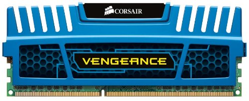 Corsair CMZ4GX3M1A1600C9B Vengeance Blue 4GB (1x4GB) DDR3 1600 MHz (PC3 12800) Desktop Memory 1.5V