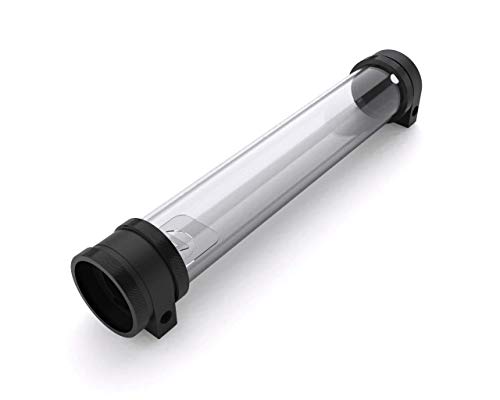 PrimoChill CTR Hard Mount Phase II High Flow D5 Enabled Reservoir - Black POM - 360mm - Satin Black