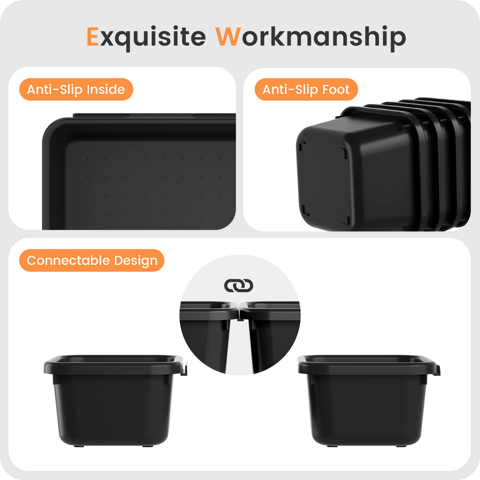 A-LuGei ใ๐ฏ๐ฎ๐ฃ๐๐ฆใ Plastic Desk Drawer Organizer Tray Divider Set, Makeup Organization and Storage Bin Container for Office Utensils Bathroom Kitchen Bedroom Gadget Tool Pantry Cosmetic Jewelry