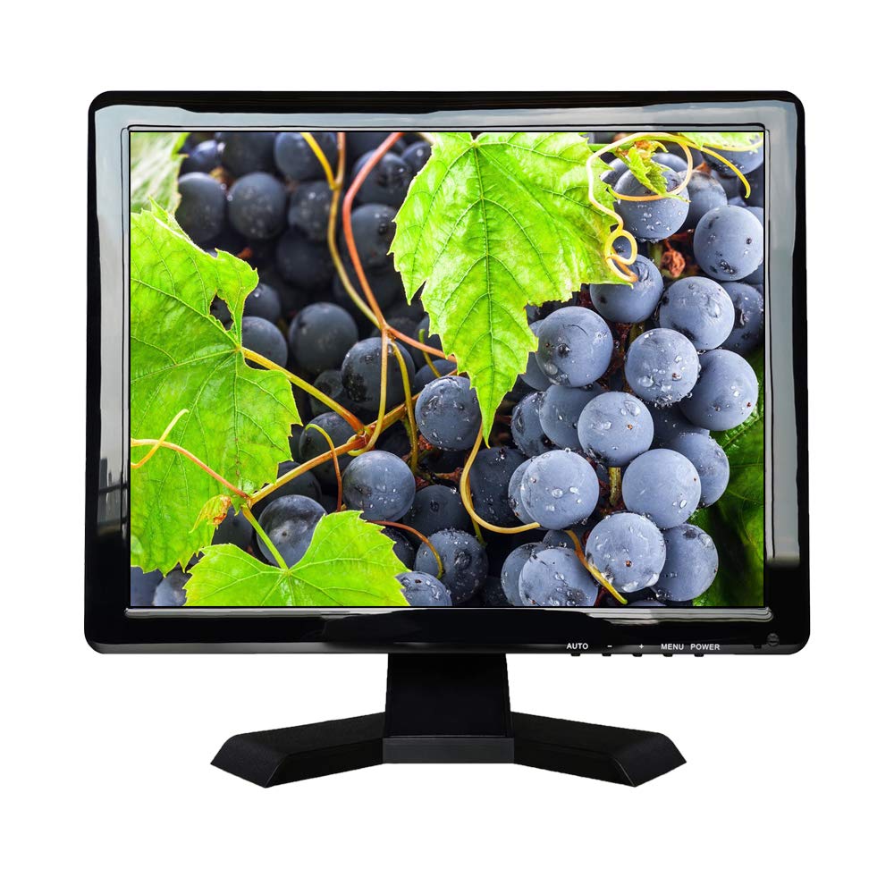 iChawk 15'' inch PC Monitor 1024x768 4:3 Single VGA Port Plastic Outer Housing VESA 75x75mm Wall-mounted Base Desktop POS Ordering Machine LCD Screen Display For Industrial Medical Equipment W150PN-27
