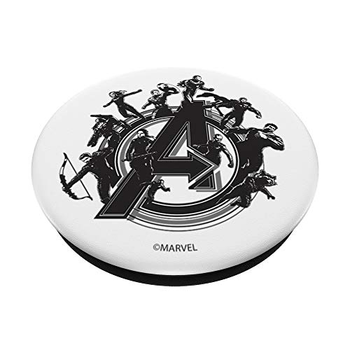 Marvel Avengers Endgame Hero Logo Wrap Around PopSockets PopGrip: Swappable Grip for Phones & Tablets