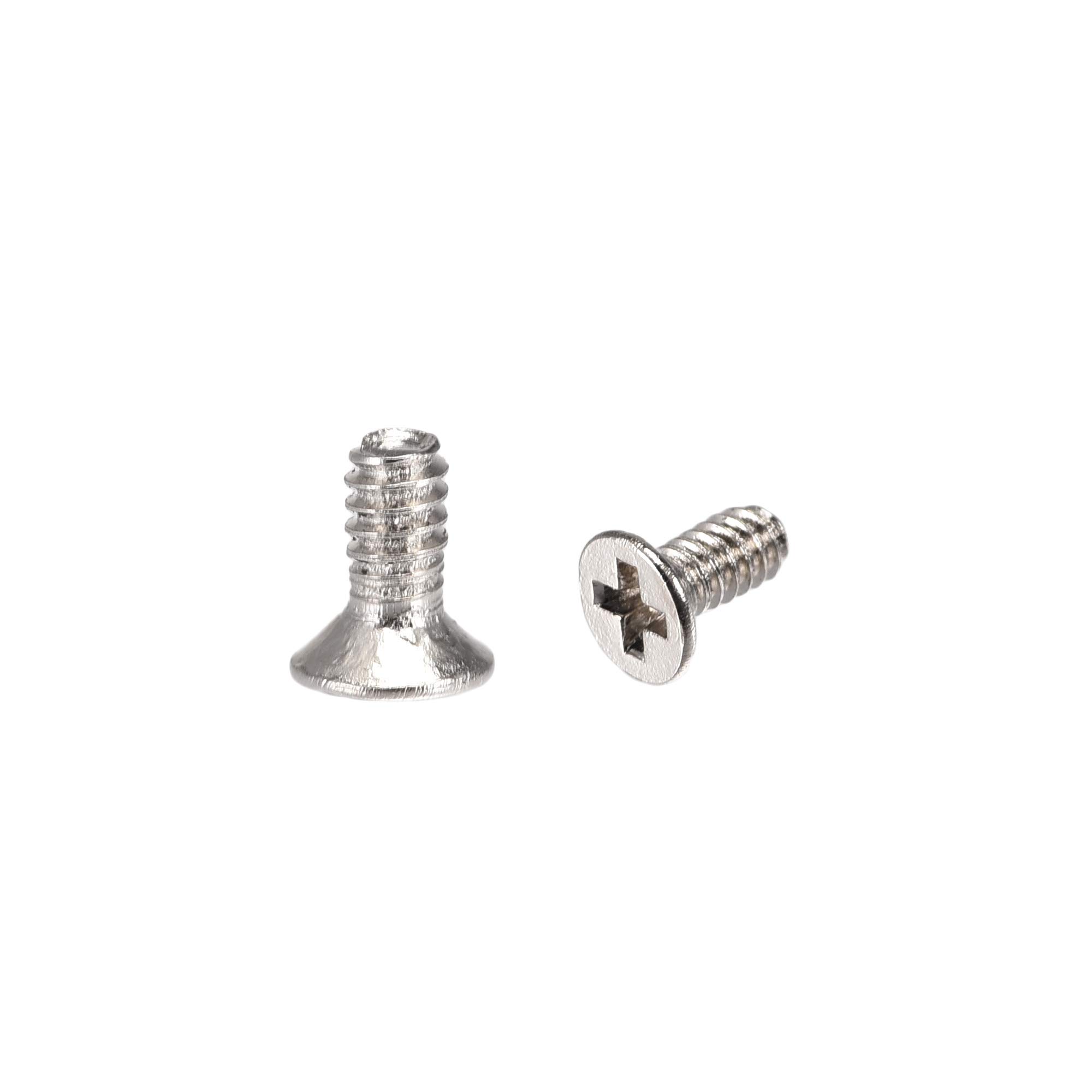 uxcell M1.6 x 3mm Phillips Screw Fastener Silver Tone for Laptop PC TV Fan Switch 500pcs