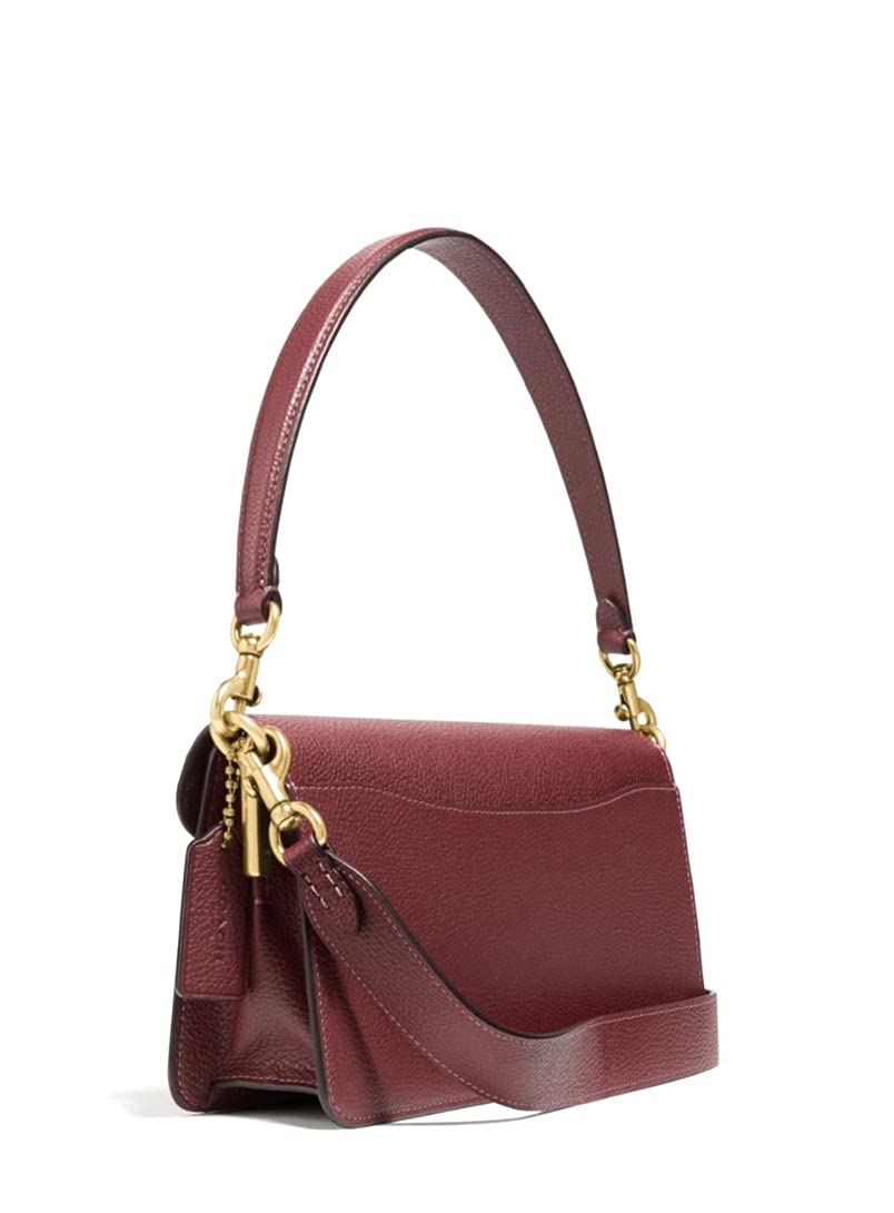 Coach Womens Tabby Shoulder Bag 26 Brass/Wine