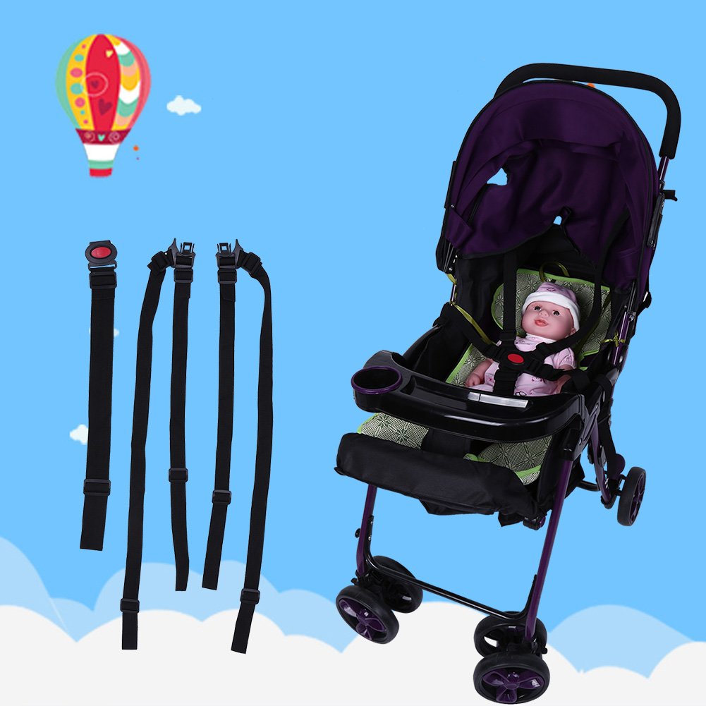 Universal Baby Safety Strap Infant, 5 Points Security Harness Belt for Toddler Child Stroller High Chair Pram