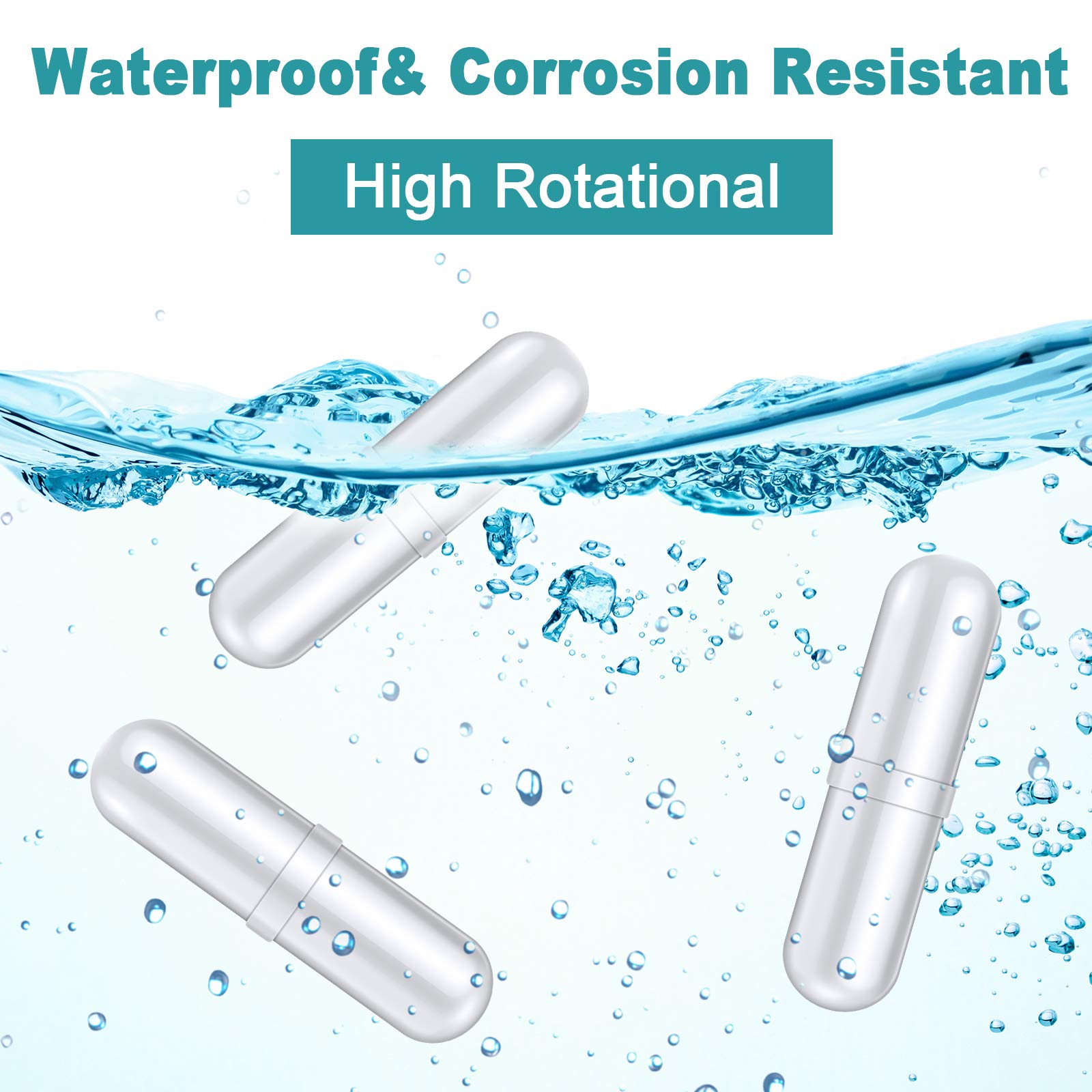 Magnetic Stir Bar White Stir Rod Magnetic Stir Plate with Ring Shape Magnet Stirrer Mixer Stirring Bar for Laboratory (16 Pieces,35 mm/ 1.38 Inch)