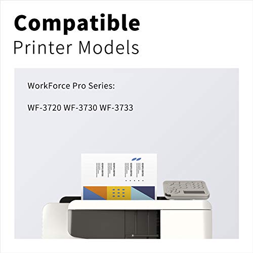 LemeroSuperx Remanufactured Ink Cartridge Replacement for Epson 702 XL T702XL 702XL Work for Workforce Pro WF-3730 WF-3720 WF-3733 (Black, Cyan, Magenta, Yellow, 5 Pack)