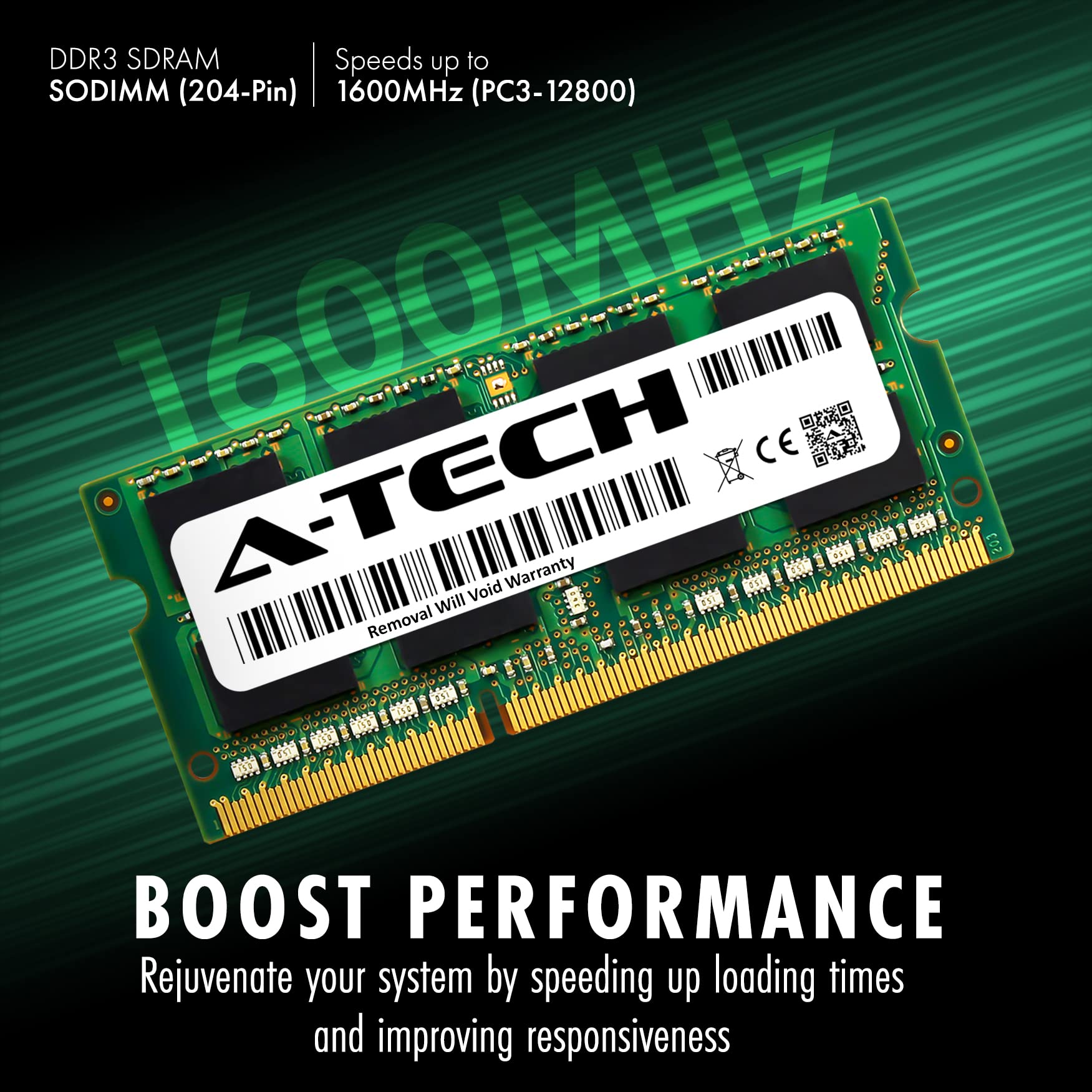 A-Tech 4GB RAM for Apple MacBook Pro (Mid 2012), iMac (Late 2012, Early/Late 2013, Late 2014, Mid 2015), Mac Mini (Late 2012) | DDR3 1600MHz PC3-12800 SODIMM 204-Pin Memory Upgrade