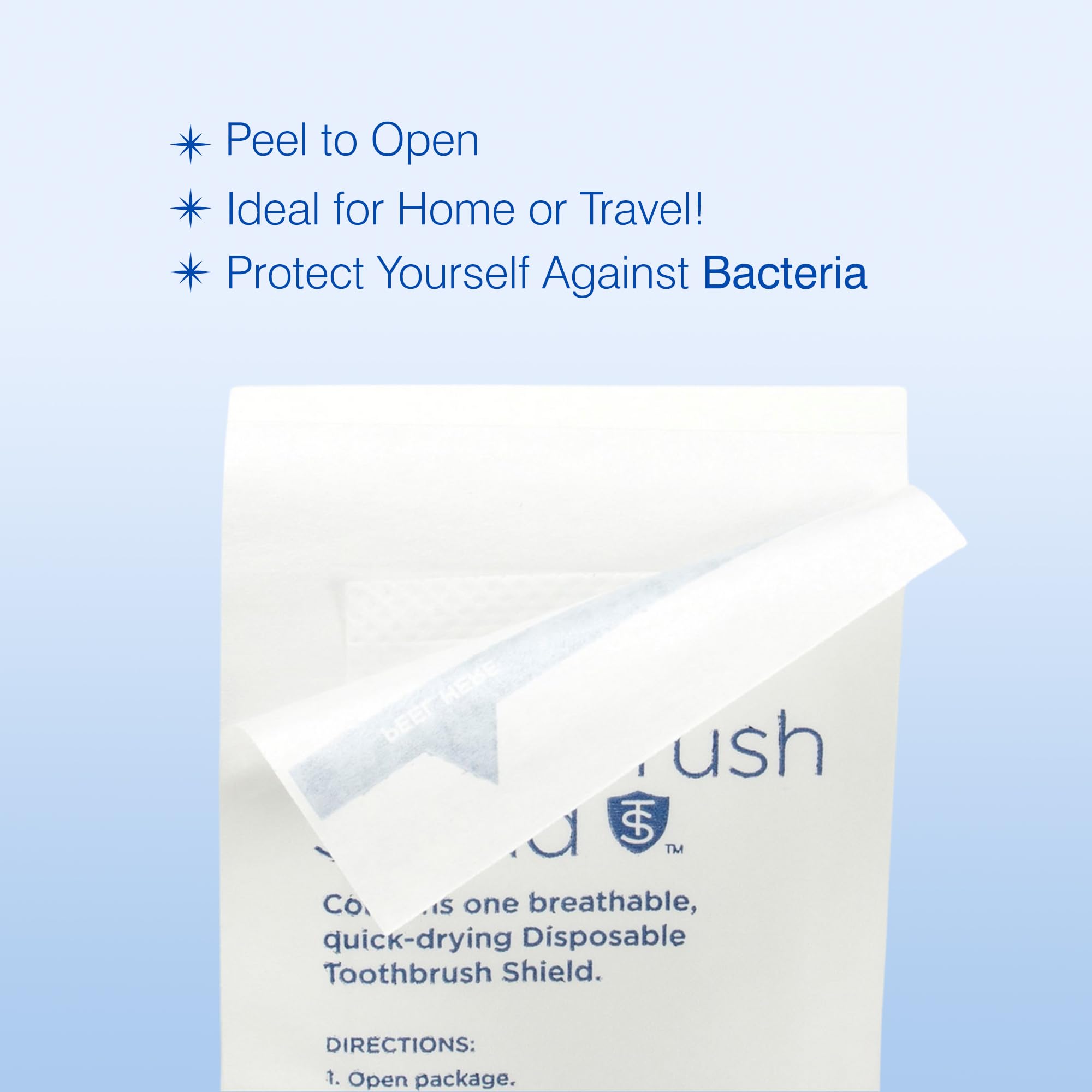 Intellident Toothbrush Shields - Pack of 3 Toothbrush Head Cover Caps - Breathable, Quick-Drying & Disposable - Perfect for Travel, Home & Office Use