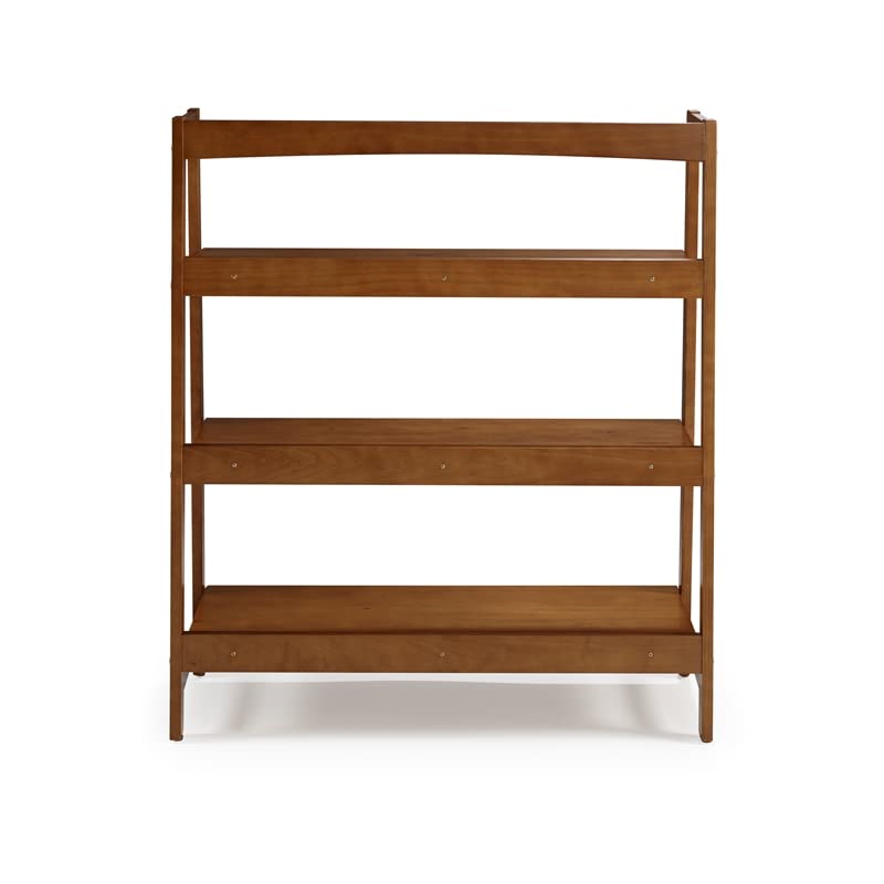 Mid Century Solid Wood Open Shelving Unit - Castanho Finish