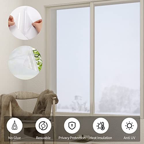 Bundle for MecTo 20 Pack White Hangers and Clear Window Privacy Film