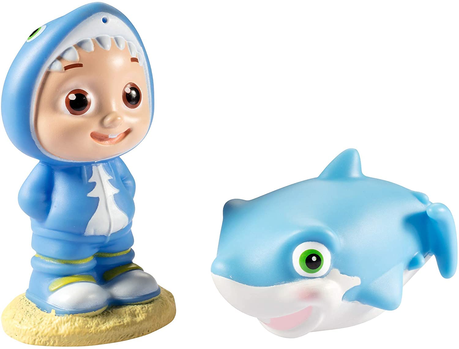 CoComelon Water Squirter Toys for Pool & Bath, 6-Pack - Officially Licensed - JJ, Baby Shark, Turtle, Fish Figure Playset - Easter Basket Stuffer Gift for Toddlers, Preschoolers, Kids - 18mo+