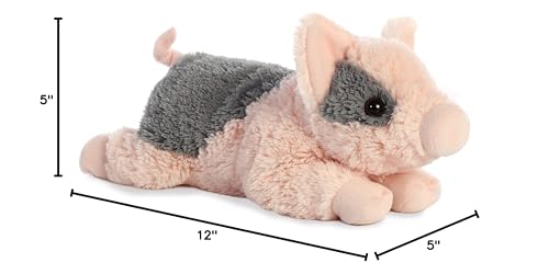 Aurora® Adorable Flopsie™ Tidbit Mini Pig™ Stuffed Animal - Playful Ease - Timeless Companions - Pink 12 Inches