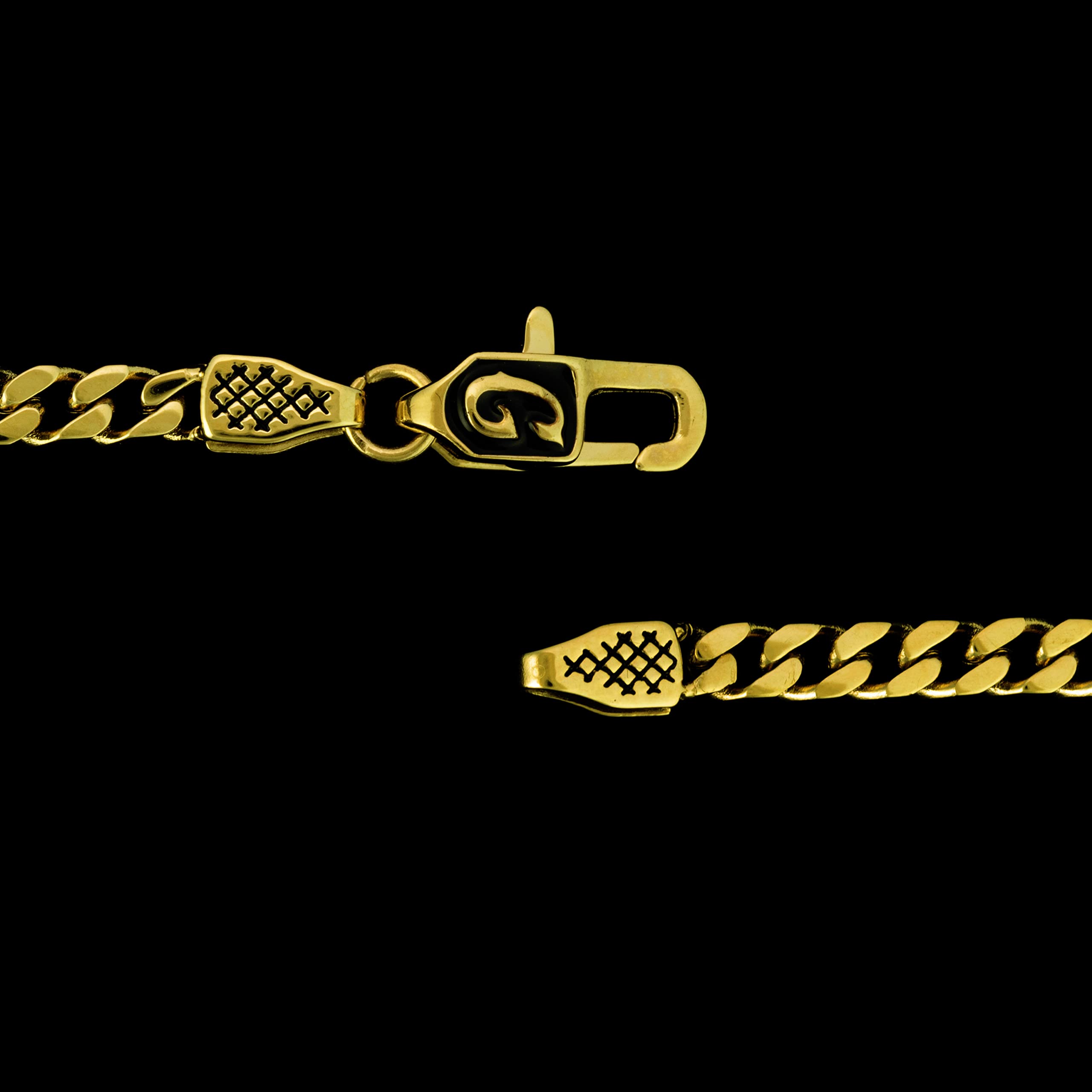 4MM Miami Cuban Rope Chain Necklace 18" 22" - Gold (22)