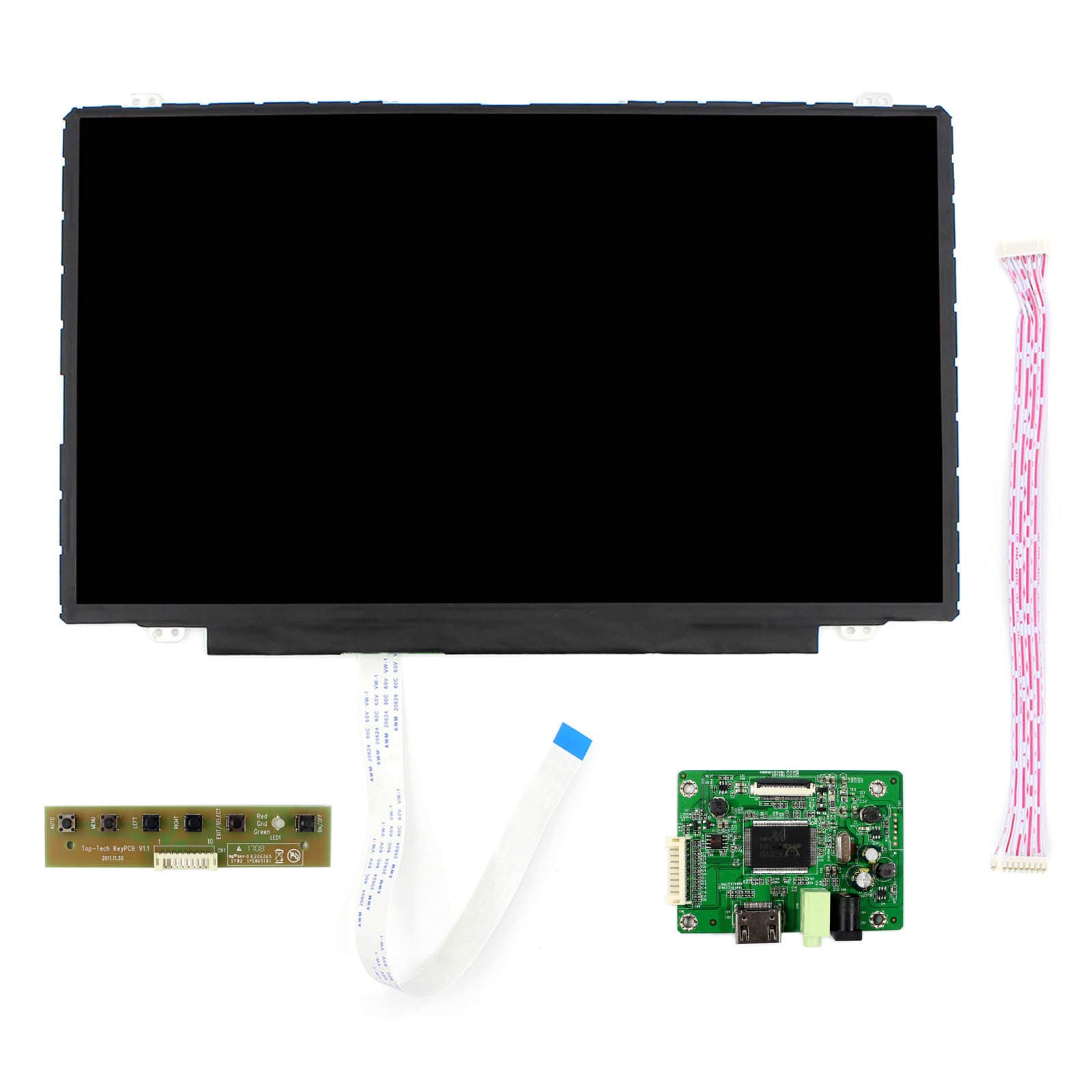 VSDISPLAY 14" 14 inch 1920x1080 FHD NV140FHM-N44 eDP IPS LCD Screen with HD-MI Controller Driver Board 30pin