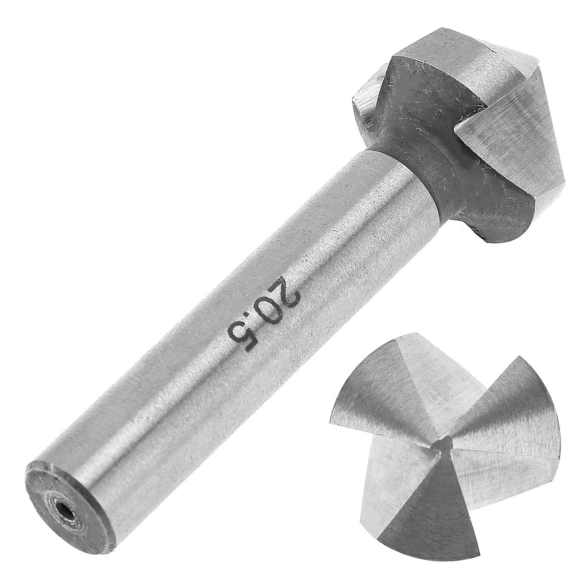 ChgImposs 6Pcs Countersink Drill Bit, 3 Edge 90 Degrees Chamfer End Mill Cutter Chamfering HSS Countersink Drill Bit