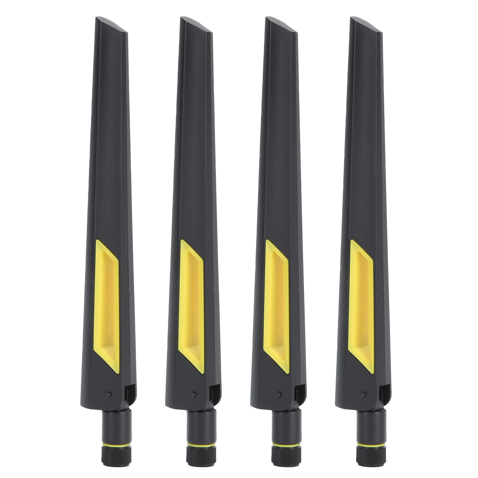 PUSOKEI 4Pcs SMA Netowrk Card Antenna, 2.4G/5G Dual?Band 10dB SMA Network Card Antenna Router Antenna for RT?AX88U AX6000