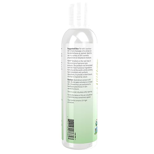NOW Foods Solutions, Organic Vegetable Glycerin Oil, 100% Pure, Softening and Moisturizing Multi-Purpose Skin Care, 8-Ounce