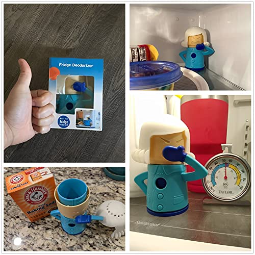 Cool Mom Fridge Deodorizer Baking Soda Container, Cold Mama Chill Lady Baking Soda Odor Absorber Box Kitchen Mama Refrigerator Deodorizer Baking Soda Holder Funny Kitchen Gadgets for Fridge Cleaner