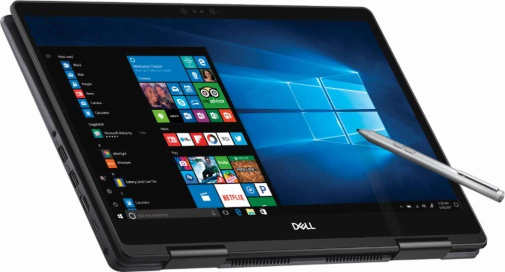 Dell - 2-in-1 15.6" 4K Ultra HD Touch-Screen Laptop - Intel Core i7 - 16GB Memory - NVIDIA GeForce MX130 - 256GB SSD - Abyss Black