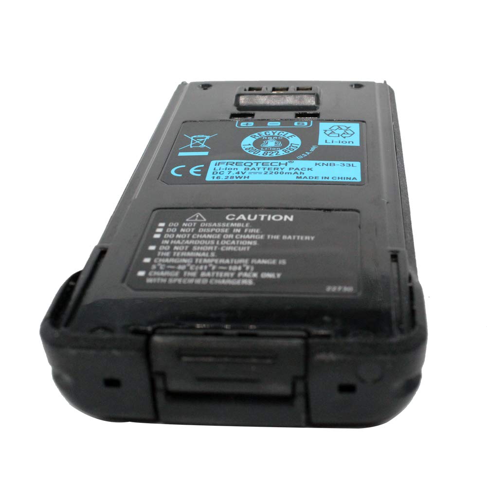 IFREQTECH KNB-33L 2200mAh Replacement Battery Compatible for TK-2180 TK-3180 TK-5410 TK- 5210 TK-5310 NX410 NX411 Radio-Replacement KNB-33L KNB-41NC Battery