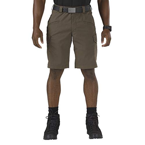 5.11 Tactical Men's Stryke 11-Inch Inseam Military Shorts, Flex-Tac Ripstop Fabric, Storm, 35, Style 73327