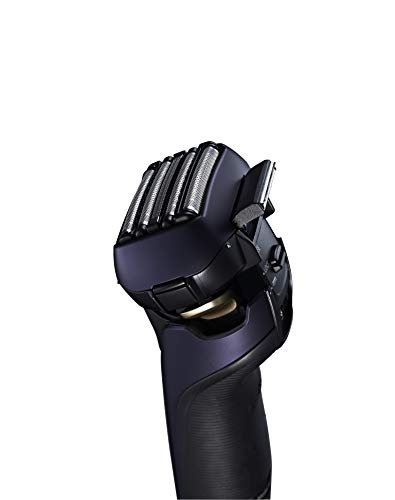 Panasonic ES-LV67-A803 Wet and Dry Shaver, 5 Shaving Heads with Linear Motor, Including Hair Trimmer, Navy Blue