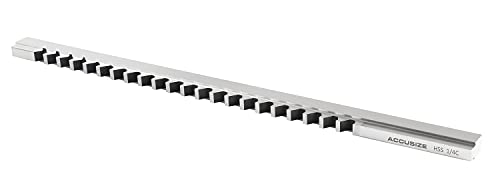 Accusize Industrial Tools - 1/4'' to C, Hss Keyway Broach, Fractional, Imperial, 5000-0018