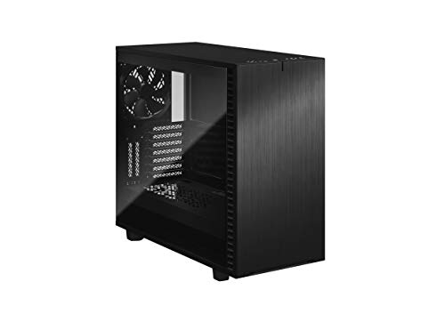 Fractal Design Define 7 Black Brushed Aluminum/Steel E-ATX Silent Modular Dark Tempered Glass Window Mid Tower Computer Case