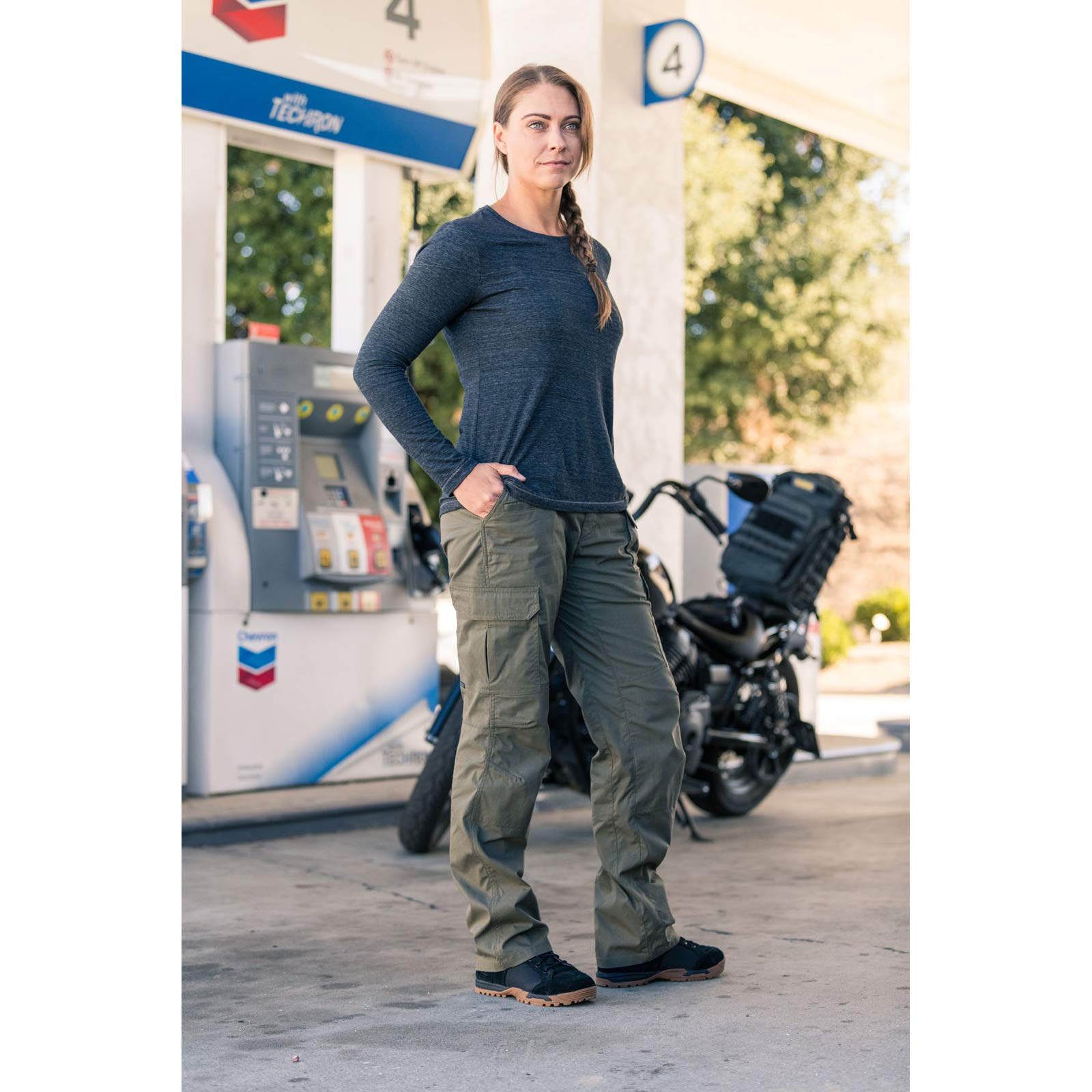 5.11 Tactical Women's ABR Pro Cargo Pant, FlexLite Stretch Ripstop, Comfort Waist, Style 64445, Ranger Green, 12L