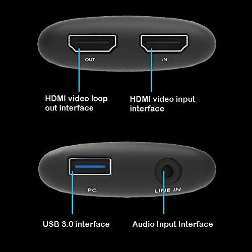 Y&H 4K Game Capture Card Live Streaming and Record in 4K30P or 1080P 120HZ,HDMI Zero-Lag Pass-Through USB3.0 Video Ultra-Low Latency for PS3, PS4, Xbox Series X/S, Xbox One, Nintendo Switch