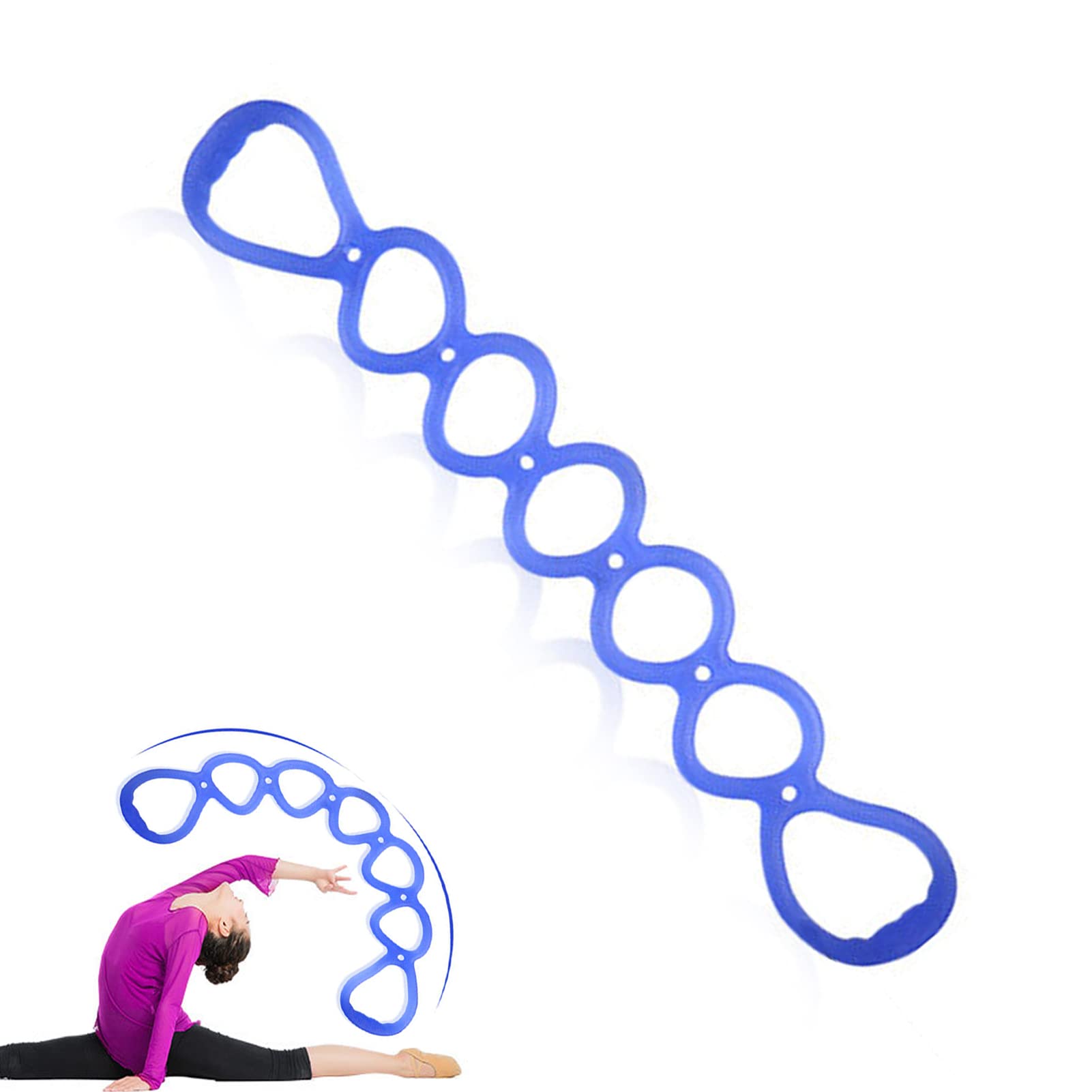 7 Ring Stretch Resistance Exercise Band, BetterJonny Workout Bands Yoga Stretching,Foot, Leg and Arm Exerciser for Home or Fitness Center Workout Walking Exercise