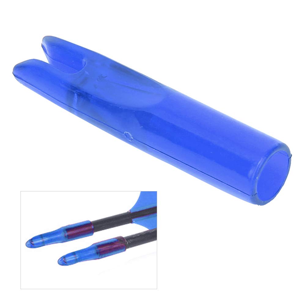 50 Pack Archery Arrow Nock, Arrow Nock Practical Archery Accessor Portable, for DIY Hunting Arrows Recurve Bow Compound Bow 6mm Shaftment(Blue)