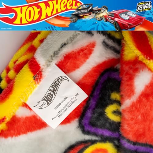 Franco Hot Wheels Kids Bedding Super Soft Plush Throw Blanket, 46 in x 60 in, (Officially Licensed Product)