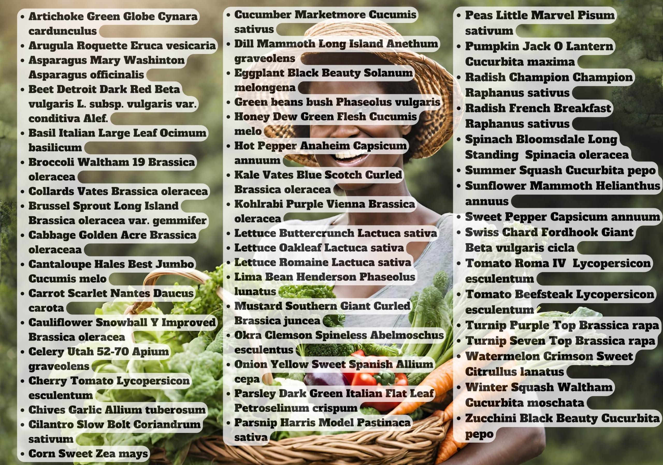 50 Vegetable & Herb Seeds for Planting Outdoor & Indoor Conventional Seed Gardens. This Survival Seed Kit Includes 12,500 Seeds, A Planting Guide & A Mylar Package. Heirloom Non-GMO Seed By B&KM Farms