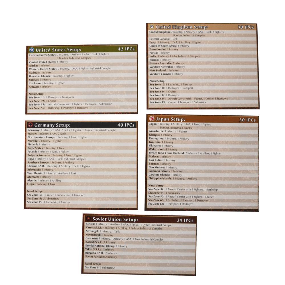 Avalon Hill Axis & Allies 1942 Second Edition WWII Strategy Board Game, with Extra Large Gameboard, Ages 12 and Up, 2-5 Players