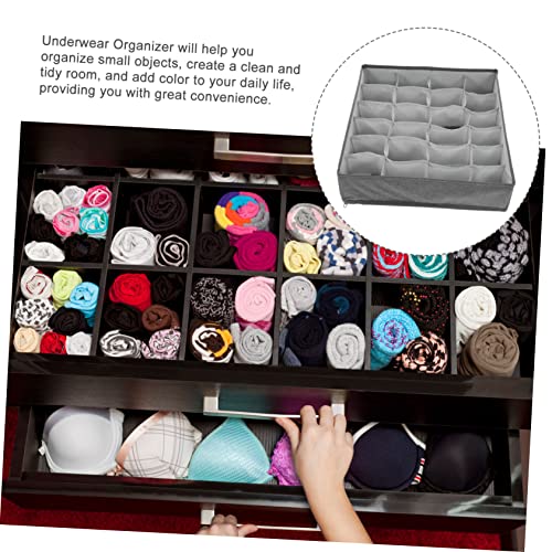 Cabilock 3pcs Fabric Sock Box Dresser Divider Hanging Drawers for Closet Clothing Storage Box Panty Organizers Clothing Organizer Sock Organizer Drawer Organizer for Clothing Sock Divider