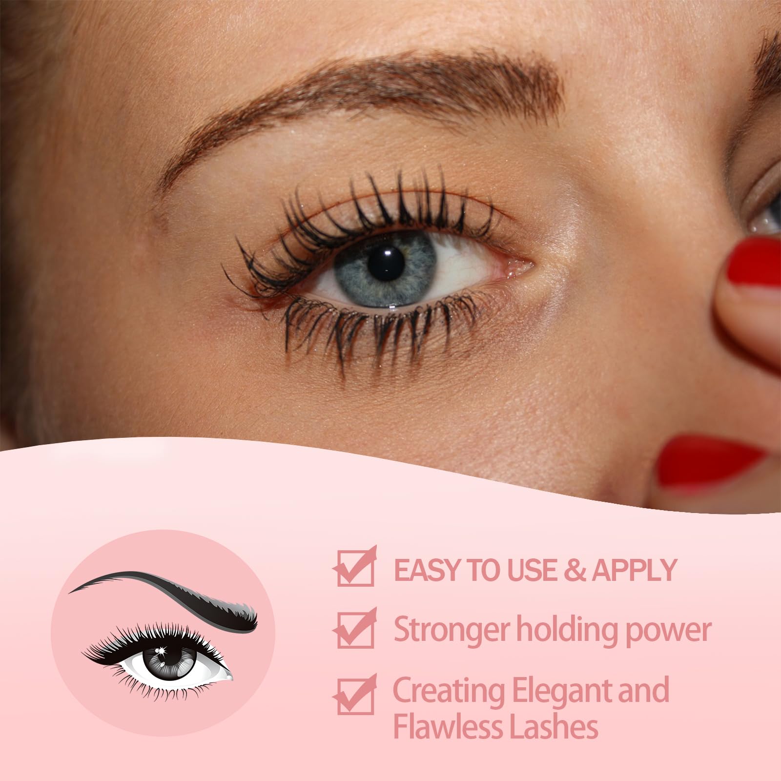 4 in 1 lash and brow lift kit,Professional Eyelash Perm Kit and Black Eyelash & Eyebrow Set, Quick Lifting Perming & Voluminous Coloring with Complete Tools DIY Use at Home & Salon Supplies (Black)