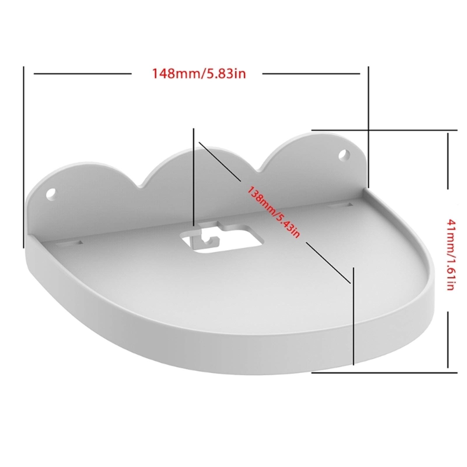 YAOLUU WiFi Router Storage Box Universal Wall Mount Holder Bracket Stand for Nest WiFi Router Speakers Cellphones Charging Shell with Cable Arrangement Rack Router Wi-Fi (Color : White)
