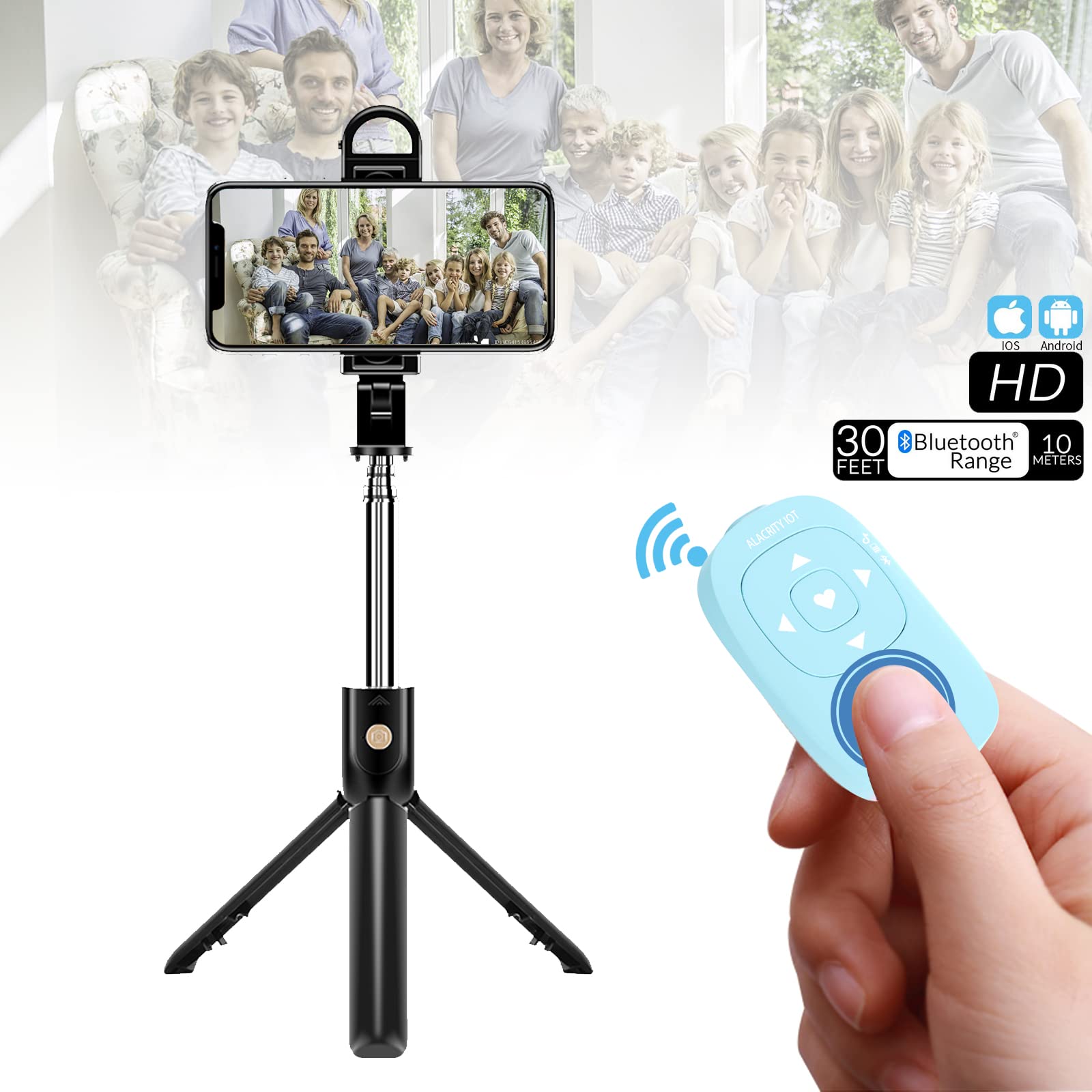 4 in 1 TIKTok Bluetooth Remote Control Page Turner,Two-Way Anti-Lost Device,Infrared Universal Remote Control,NFC Access Control Card Reader