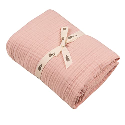 Migaloo Muslin Blankets, Baby Toddler Quilt, 4 Layers, 100 Cotton Stroller Blanket, Hypoallergenic,Super-Soft,Breathable and Lightweight Swaddle,Nursery & Crib Blanket, Large (47 X 35 h)