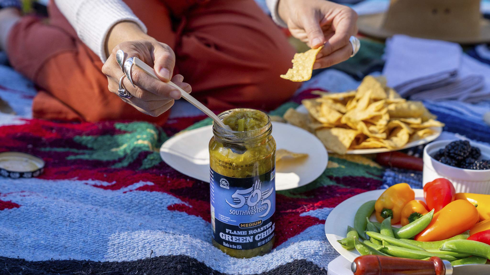 505 Southwestern Flame Roasted Green Chile, Medium (3-16oz Value Pack)