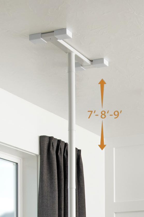 Able Life Universal Floor to Ceiling Grab Bar, Adjustable Floor to Ceiling Safety Pole with Security Support Handle for Fall Prevention, Tension Mounted Transfer Pole for Adults, Seniors, and Elderly