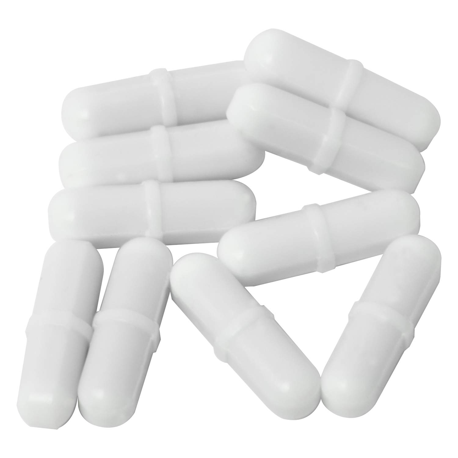 Toolly 10 Pack Magnetic Stir Bars, PTFE Magnetic Stirrer Mixer, Ring Shape Lab Spinbar Stiring Rod (Diameter 7mm,Length 25mm)