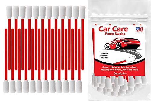 Swab-its® 24-Piece Package of Auto Detailing Car Care Foam Swabs: 87-7904 Made in The USA