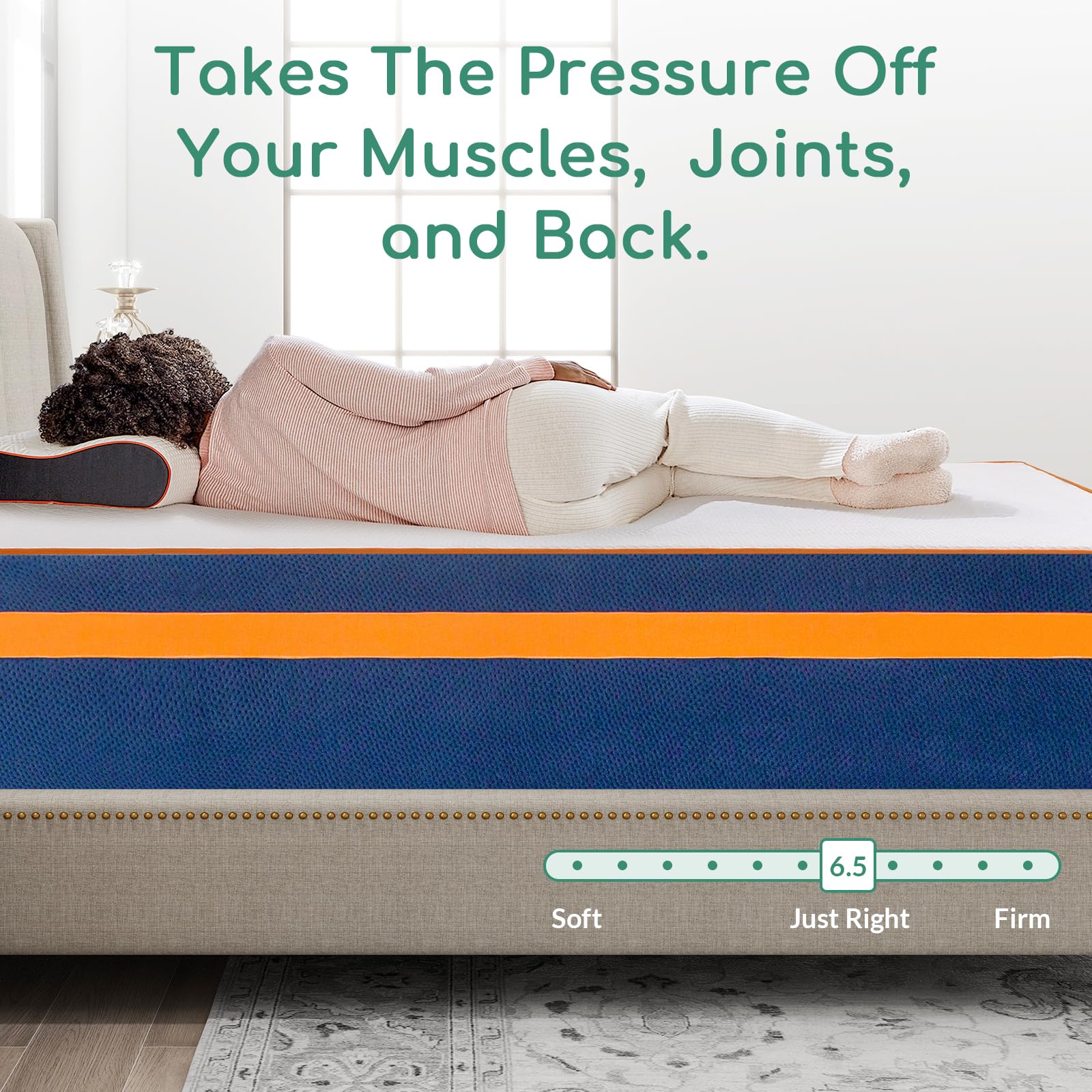 Airdown Full Mattress, 10 Inch Full Size Memory Foam Mattress for Cool Sleep, Medium Firm Supportive Mattresses for Pressure Relief, CertiPUR-US Certified, Mattress in A Box, Made in USA