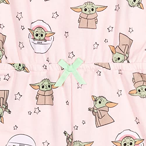 STAR WARS The Mandalorian The Child Little Girls Romper Pink 7-8