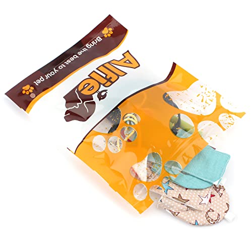 Alfie Pet - Fay 2-Piece Set Bird Diaper with Leash - Color: Beige & Blue, Size: XS